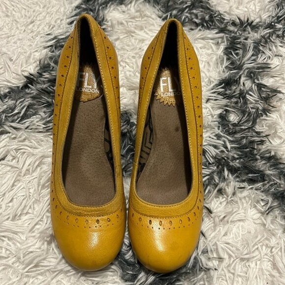 Fly London | Shoes | Fly London Coco Block Heel Pumps Shoe | Poshmark
